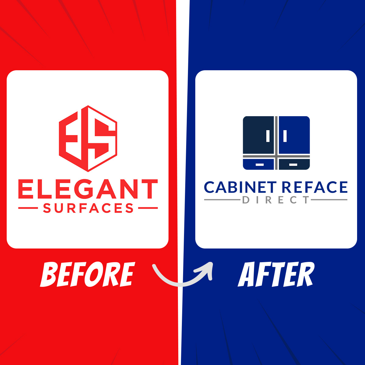 Elegant Surfaces Rebrands to Cabinet Reface Direct – Cut Out the ...